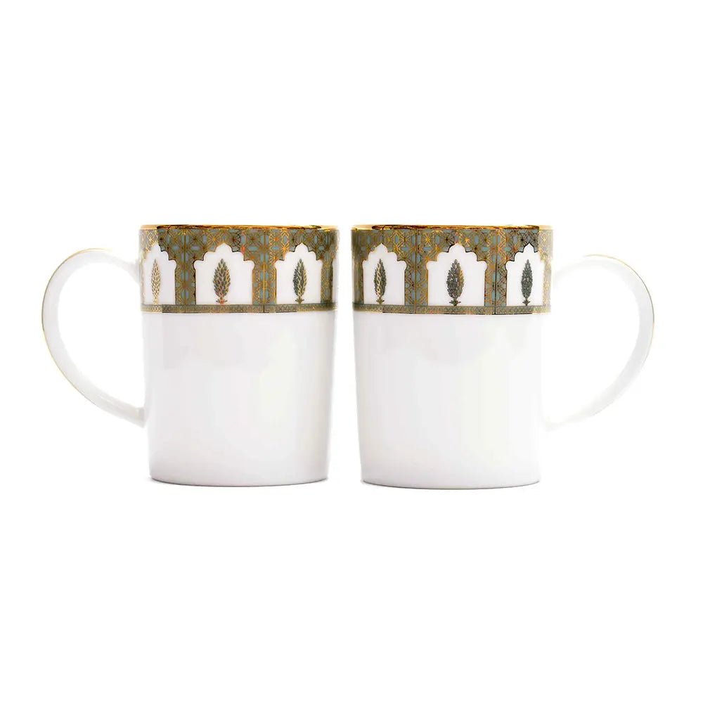 Slim Coffee Mug Set of 6 | Blue | Chinar